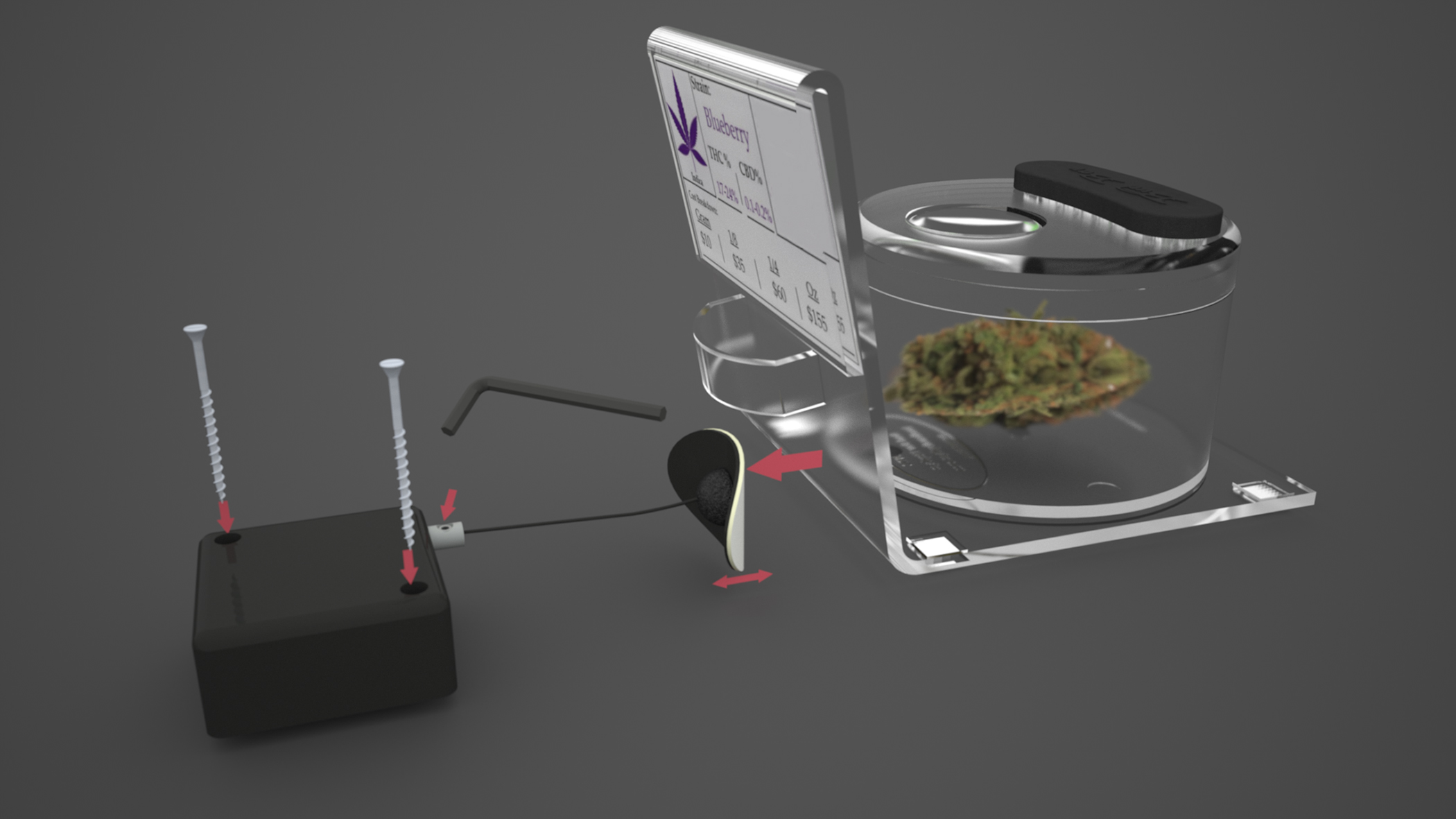 Sensory Pod™ - Bud Bar Displays - Sniff Jar for Cannabis Displays