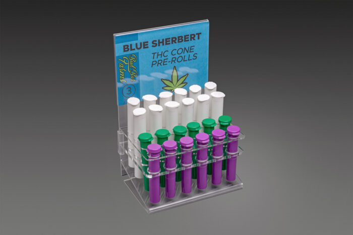 Tiered Joint Tube Display - (Display for Pre-Rolls) - Bud Bar Displays®