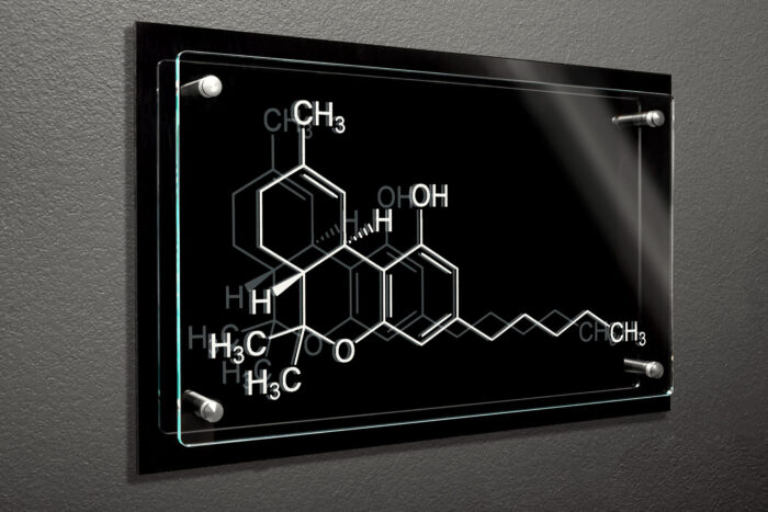 THC Symbol Wall Display - Bud Bar Displays®