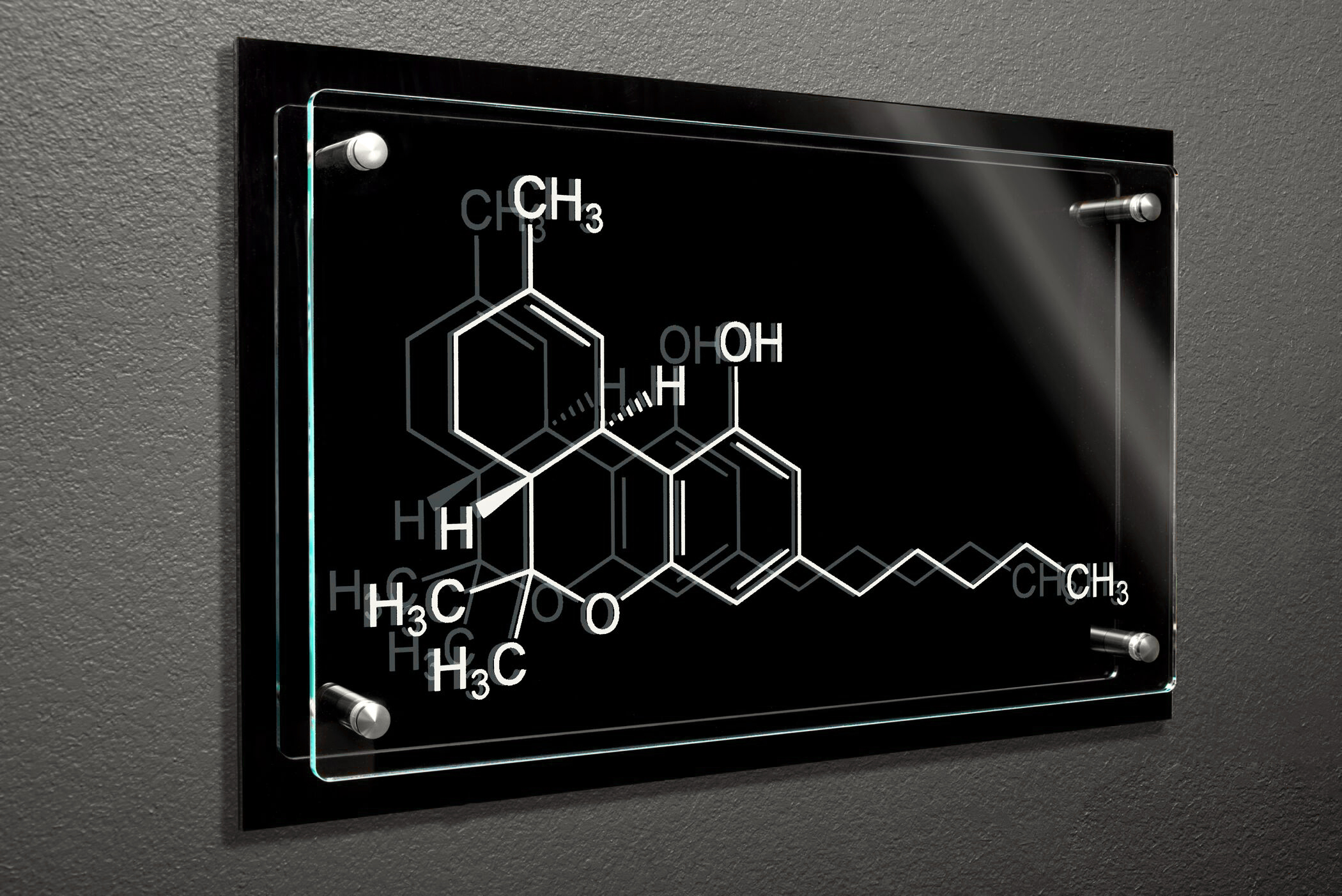 THC Symbol Wall Display - Bud Bar Displays®